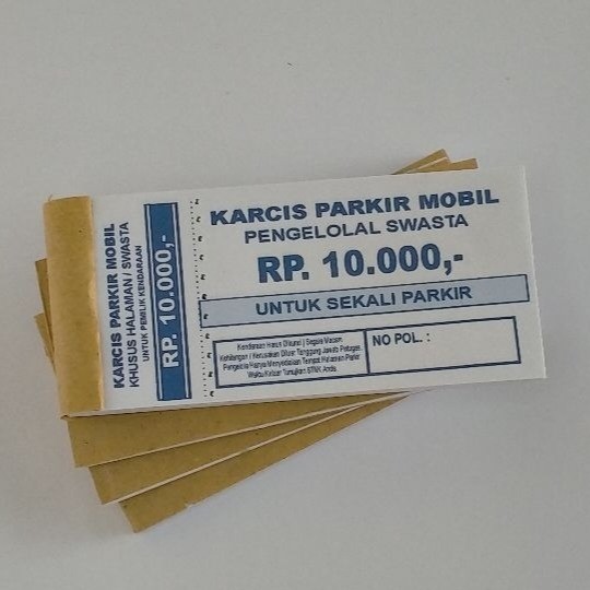 Jual Karcis Parkir Kendaraan Bermotor All Varian | Shopee Indonesia