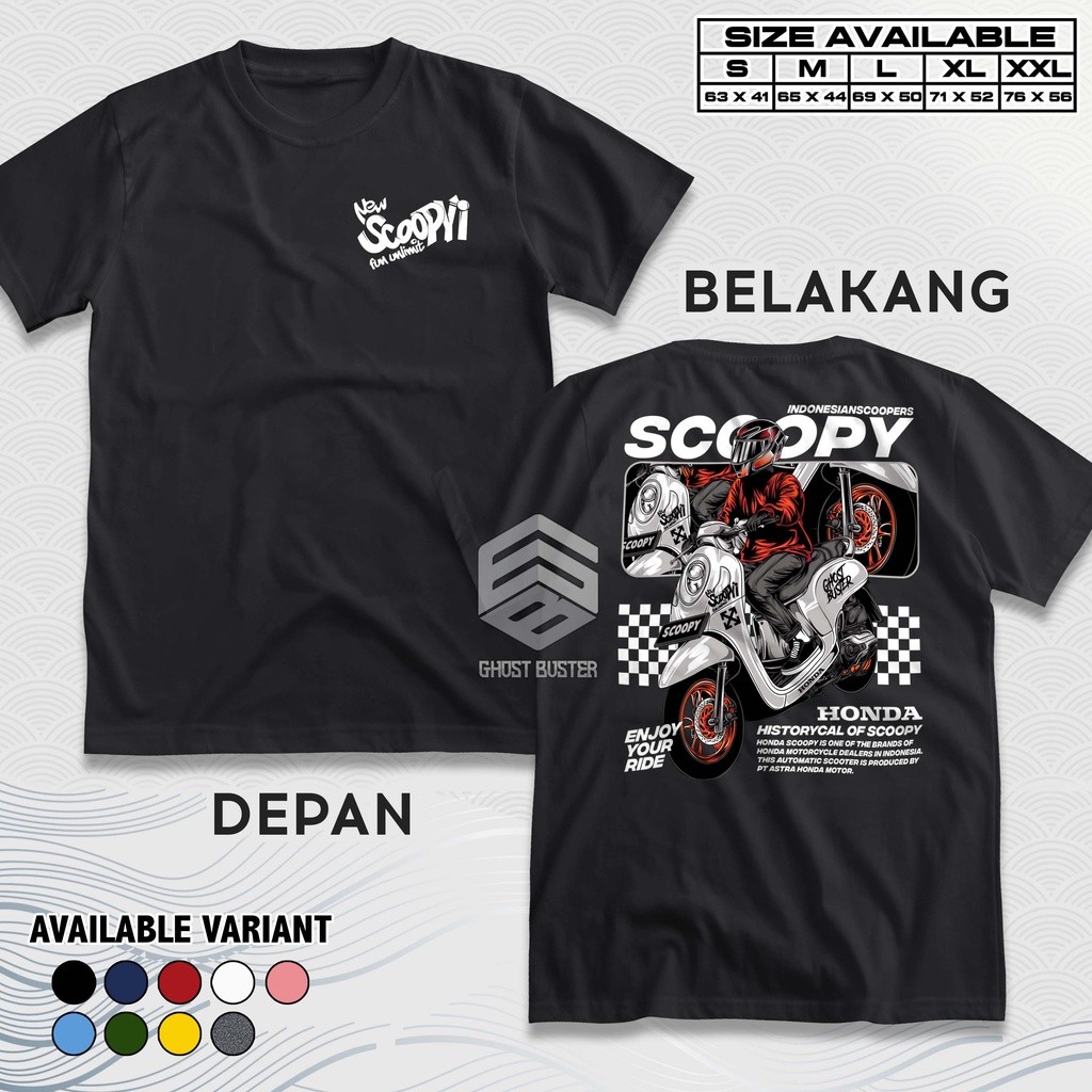 Jual Kaos Racing Honda Scoopy Enjoy Your Ride Indonesia Scoopers Baju ...