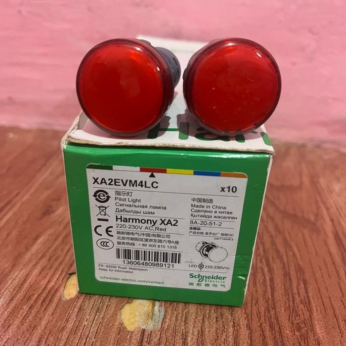Jual PILOT LAMP SCHNEIDER XA2EVM4LC PLASTIC RED | Shopee Indonesia