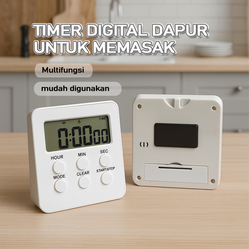Jual DIGITAL KITCHEN TIMER JAM ALARM STOPWATCH ALAT MASAK DAPUR ...