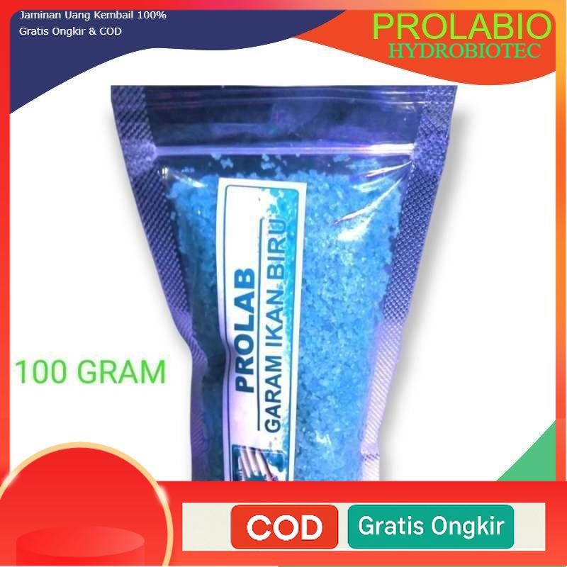 Jual prolabio garam birugaram biru ikan/garam ikan 100gr/garam ikan ...