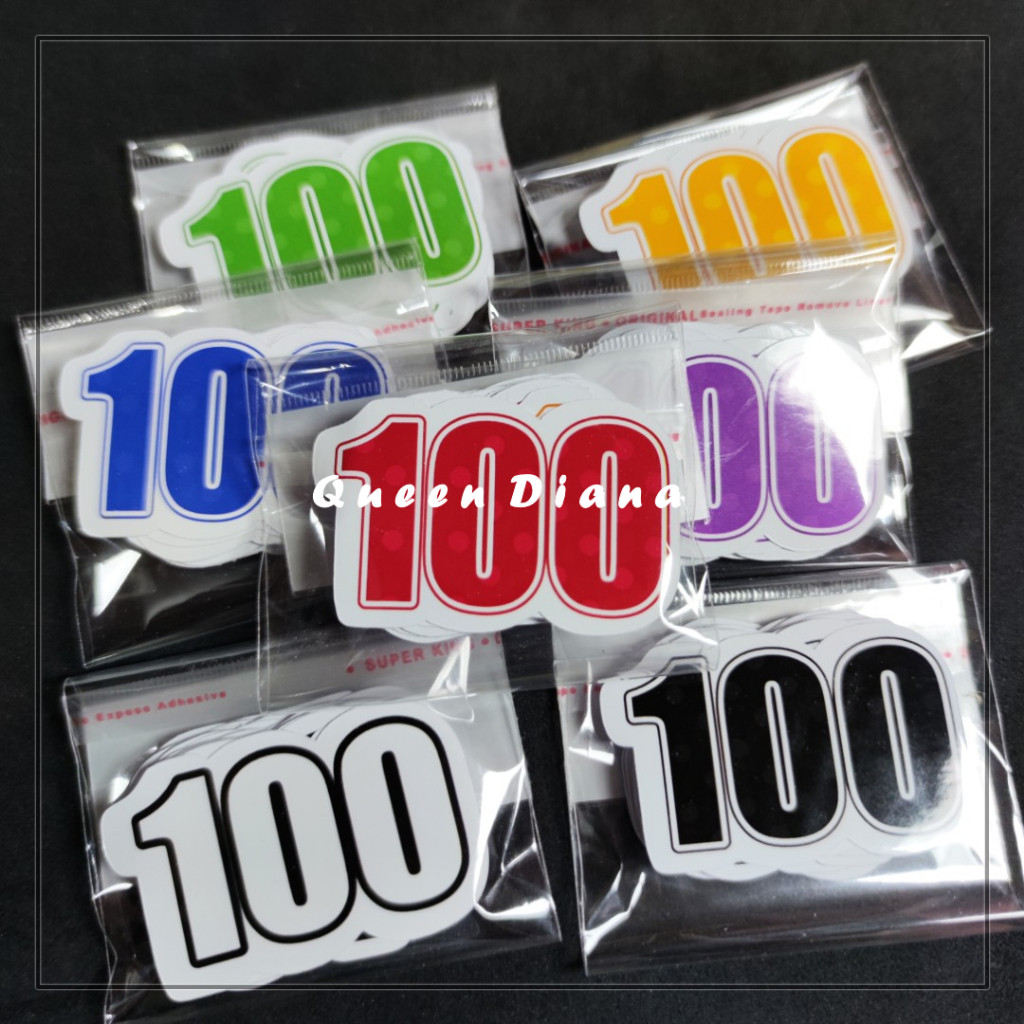 Jual Stiker Angka 1-1000 Sticker Glossy Super Cute Untuk Belajar Bisa ...