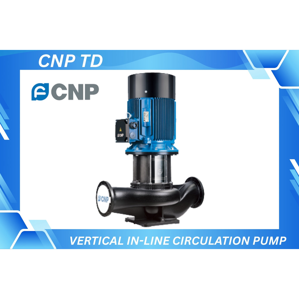 Jual CNP Inline TD 50-28/2 4 KW 5.5 HP - Pompa Vertical Sirkulasi ...