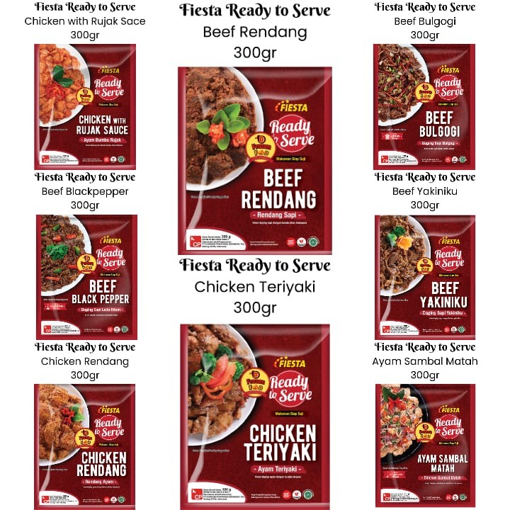 Jual FIesta Ready to Serve 300gr RTS daging sapi ayam lauk siap makan ...