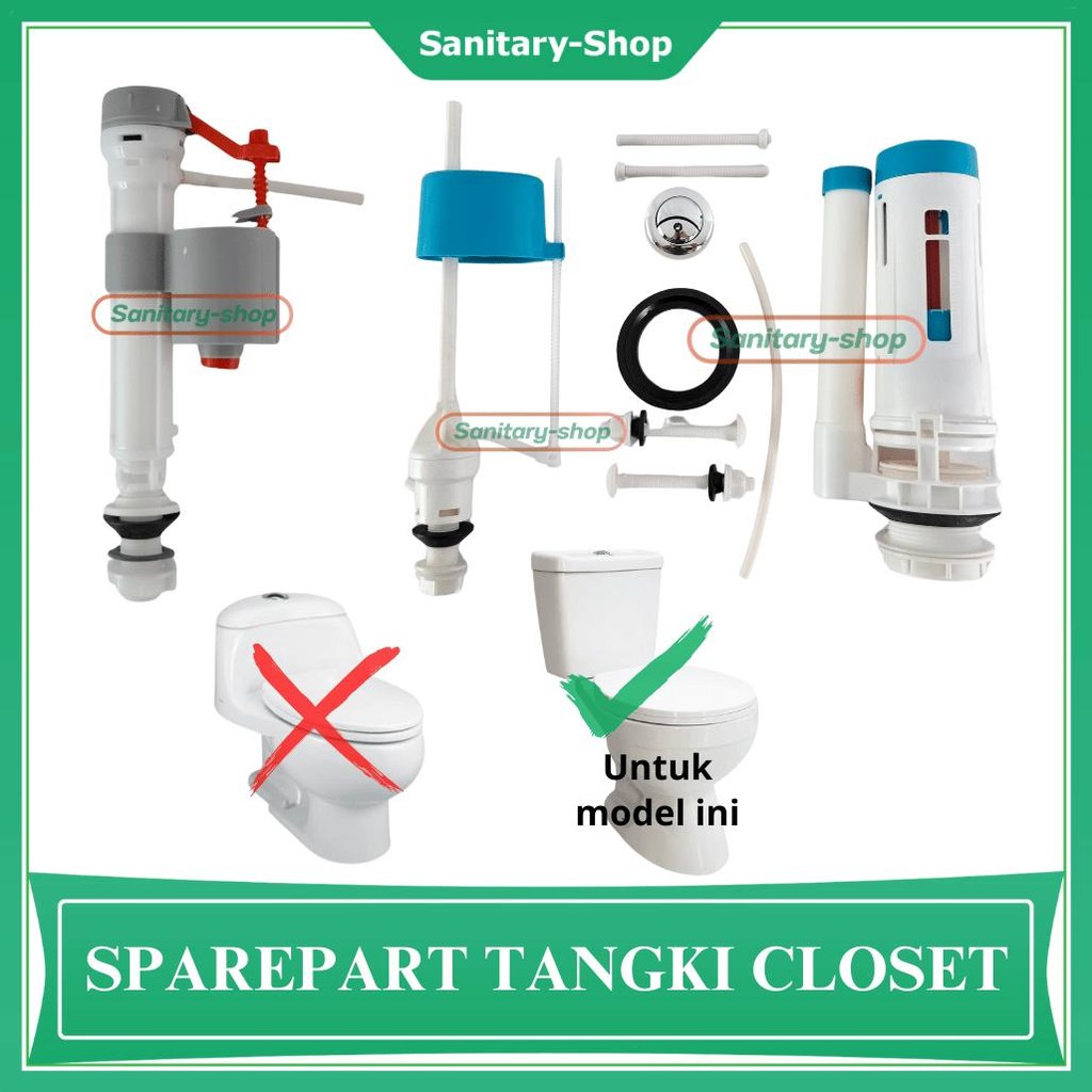 Jual Sparepart Inlet Pelampung Plampung Air Alat Tangki 2 Dual Flush ...