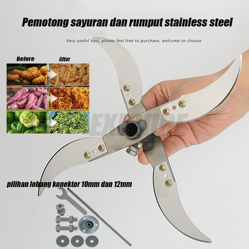 Jual Pisau pencacah pakan ternak Pisau Choper Rumput Mata Pisau Cacah ...
