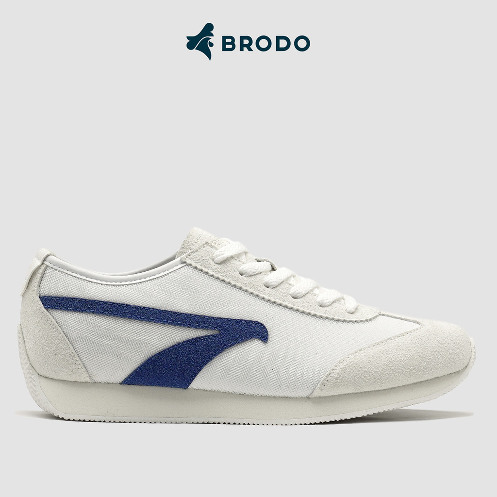 Jual BRODO - Sneakers Tondano Beak White Blue OWS | Shopee Indonesia