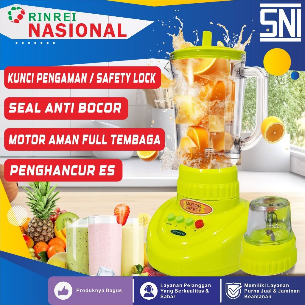 Jual COD Blender Plastik 2in1 Pisau Stainl Ess FoodGrade Multifungsi 6 ...