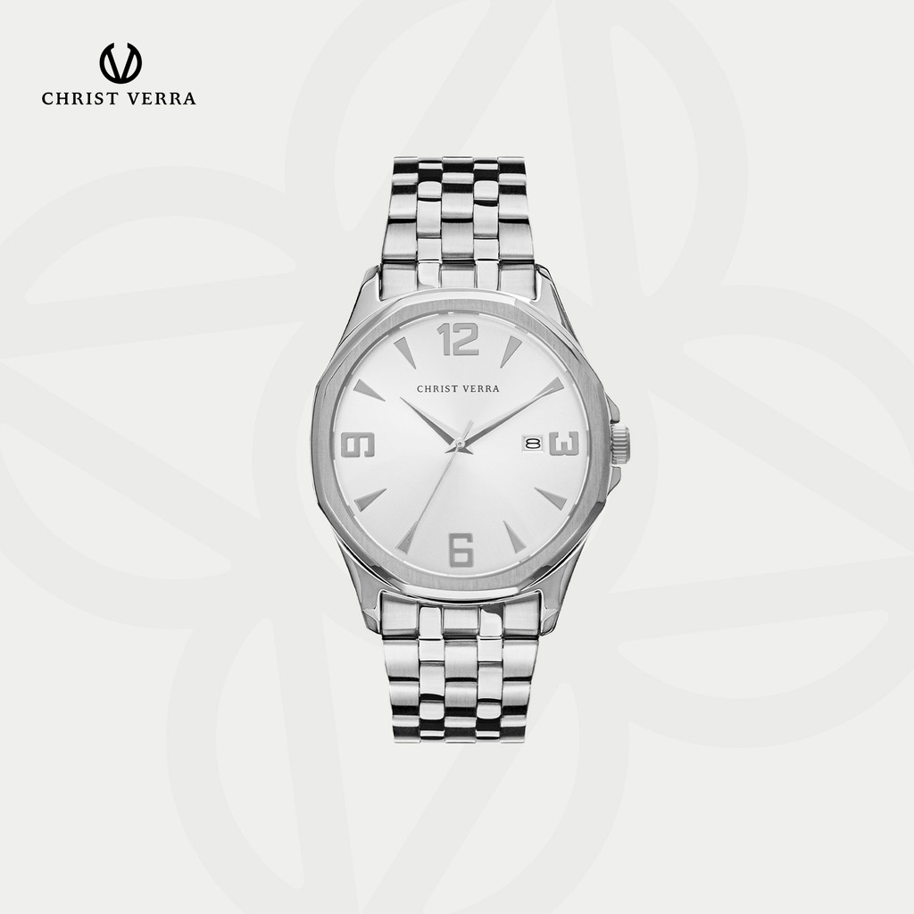 Jual Christ Verra Casual Men's Watches Series Couple CV 10641G-11 SLV ...
