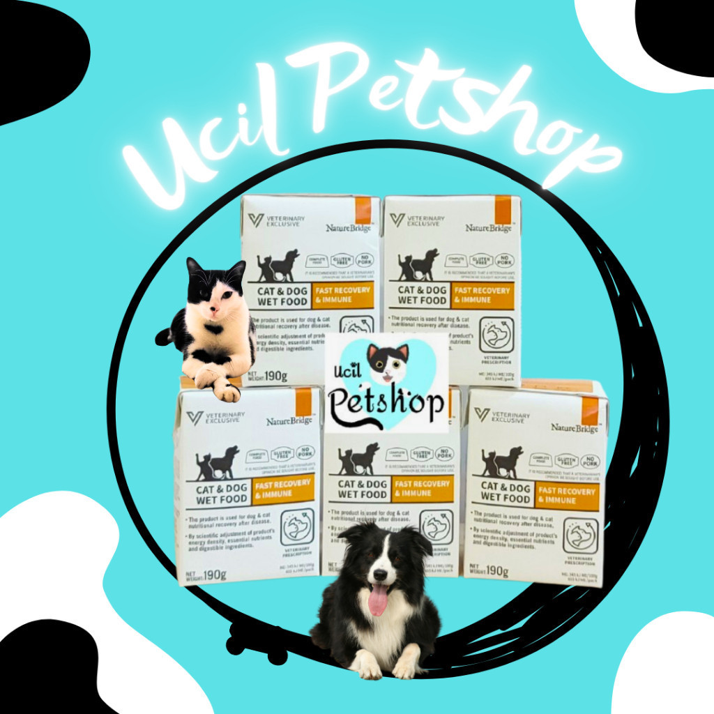 Jual Nature Bridge Fast Recovery Immune Cat Dog Wet Food 190gr (NO PORK ...