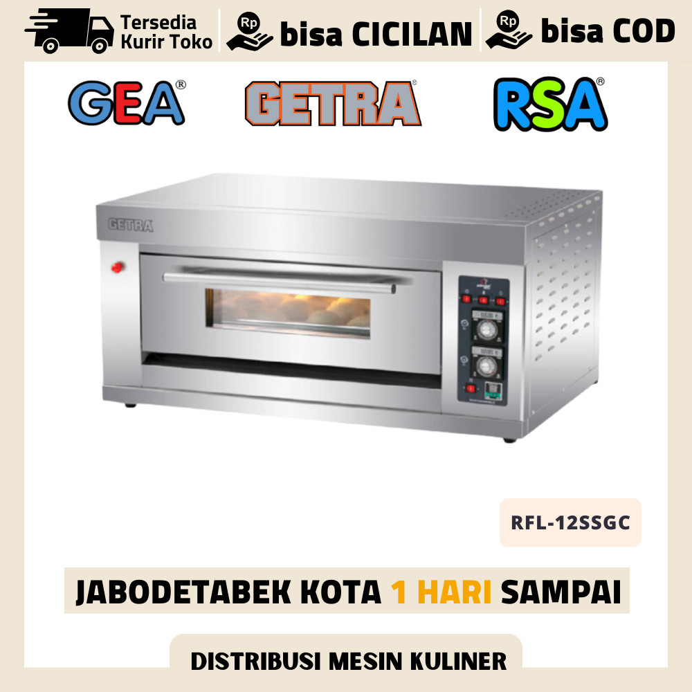 Jual OVEN GETRA 1 DECK 2 TRAY RFL 12SSGC PEMANGGANG ROTI KUE GARANSI ...