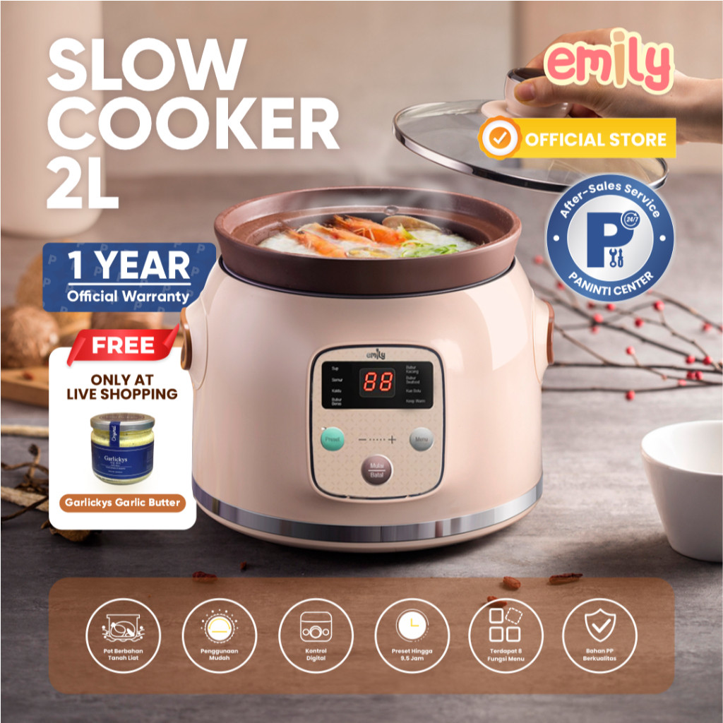 Jual Emily Slow Cooker Claypot 2L | Baby & Family Food Maker | Panci ...