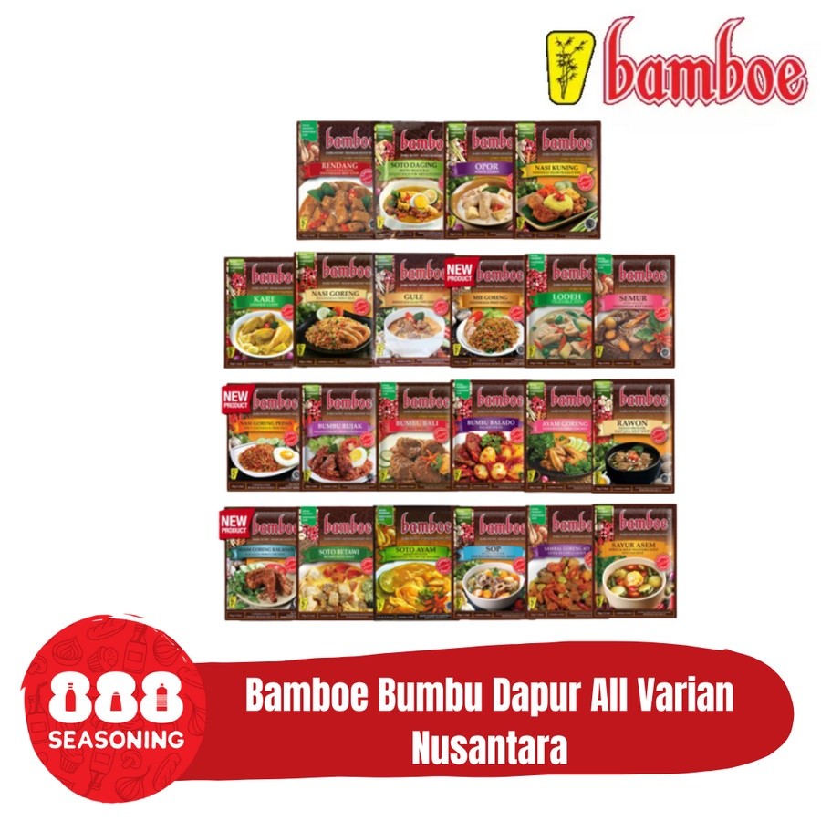 Jual Bamboe Bumbu Instant Nusantara Aneka Rasa Alami | Shopee Indonesia