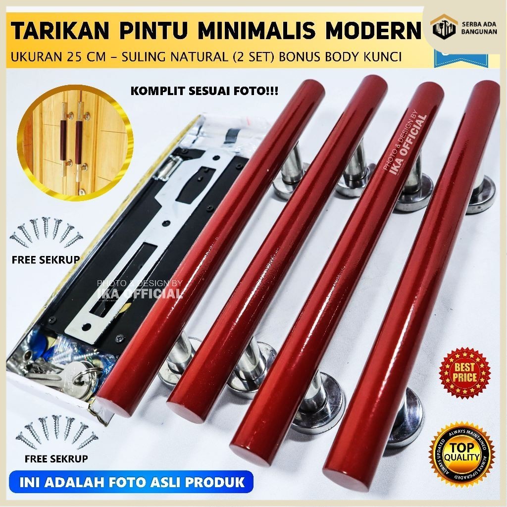 Jual SAB Paket Handle pintu rumah 25 cm body kunci pelor murah ...