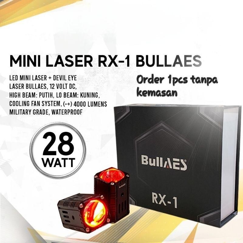 Jual LAMPU LED LASER RX1 BULLAES 28W LAMPU TEMBAK LASER MINI AES ...