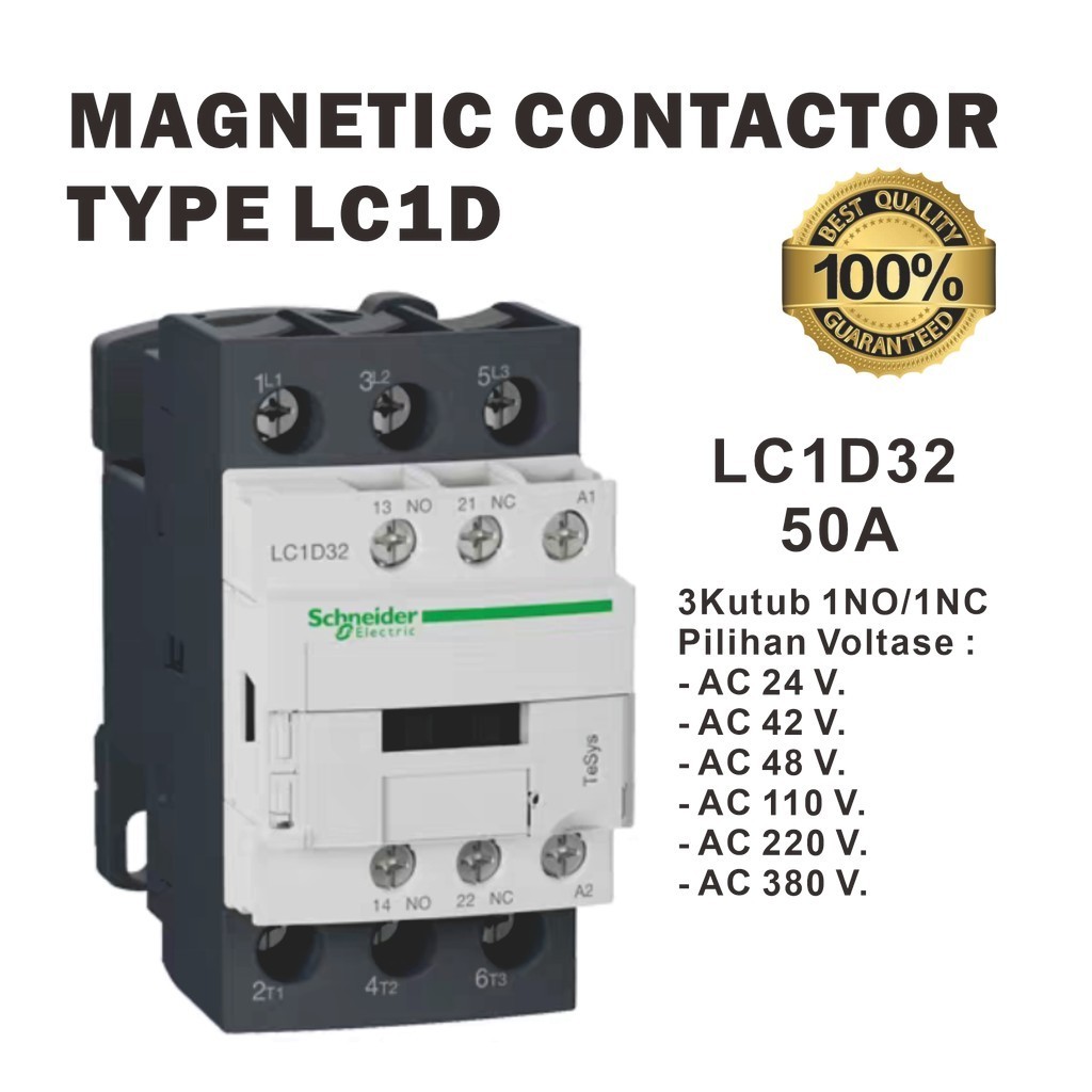 Jual KONTAKTOR CONTACTOR LC1D32M7 | Shopee Indonesia