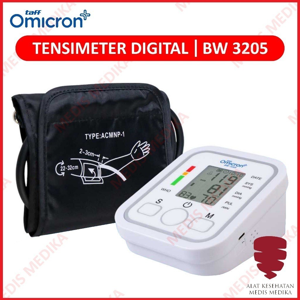 Jual Tensimeter Digital Taff Omicron Alat Ukur Tensi Meter Cek Pengukur ...