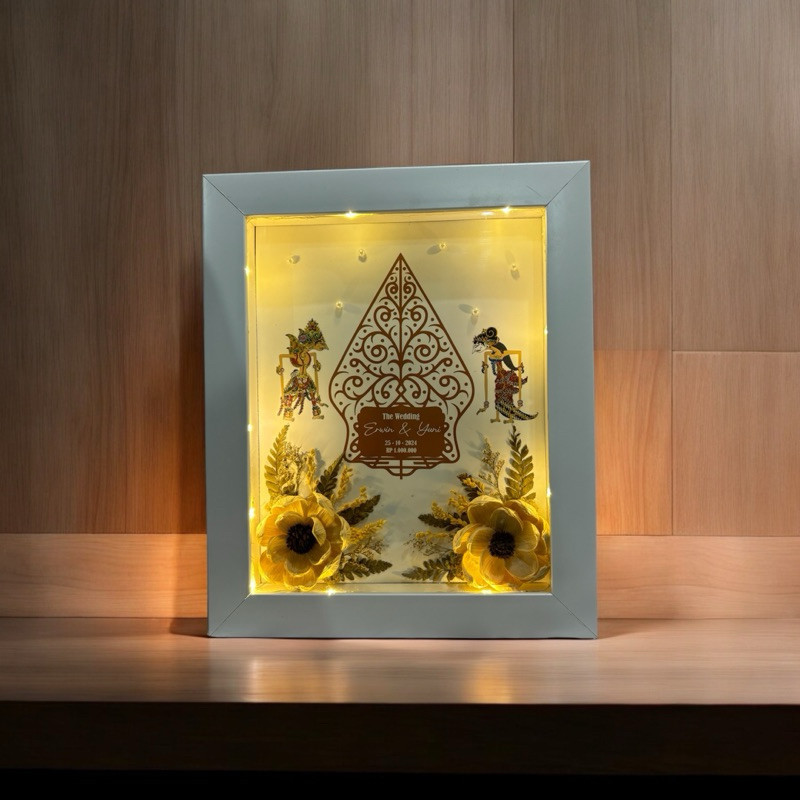Jual mahar pernikahan gunungan wayang rustic free lampu | Shopee Indonesia