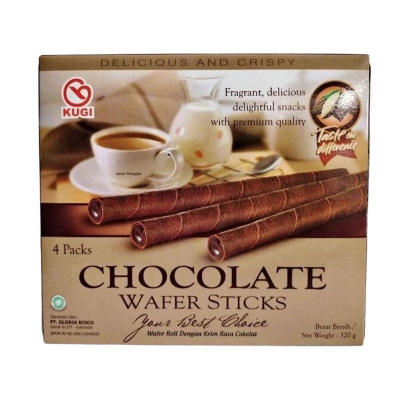 Jual Kugi Wafer stik / Kugi wafer roll / Astor kugi kemasan besar 1 dus isi 12 pak @320 gr exp ...