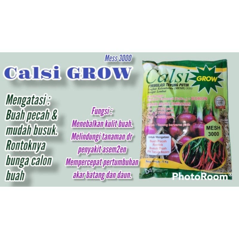 Jual Calsi GROW 1 kg Mess 3000 Nutrisi Calsium Anti Busuk dan Pecah ...