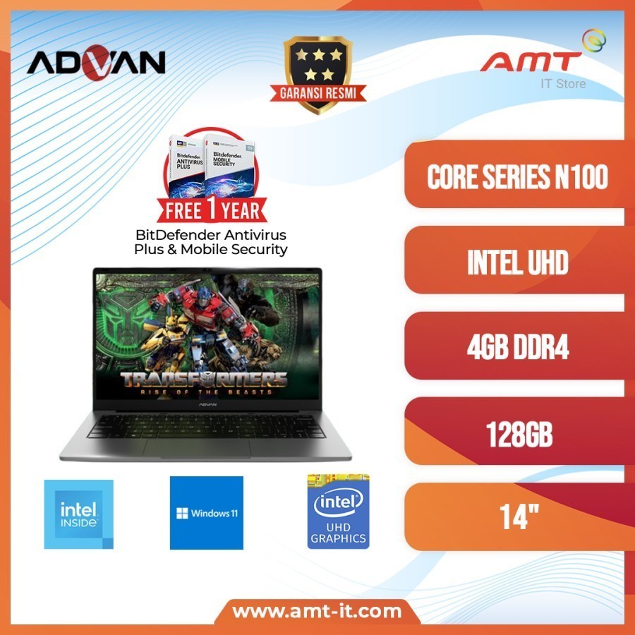 Jual Laptop ADVAN T-Book X Transformer Intel N100 4GB 128GB WIN11 HOME ...