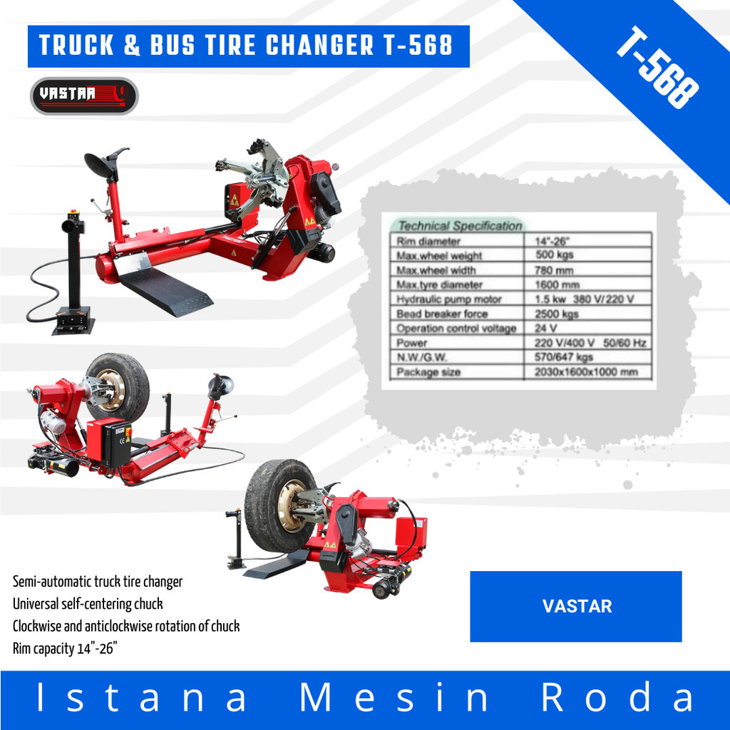 Jual TYRE CHANGER BAN TRUCK MESIN BUKA BAN OTOMATIS TRUCK T 568 ...