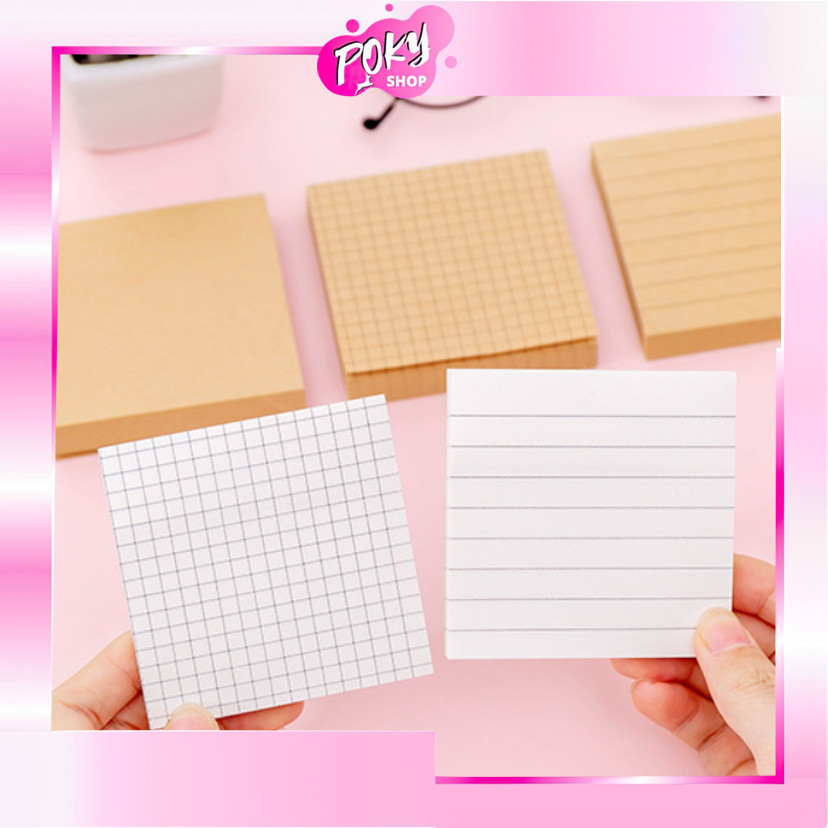 Jual POKY - S6291 Sticky Note Memo Kraft Paper / Memopad Sticky Notes ...
