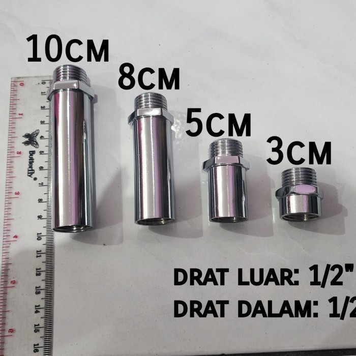 Jual Sok Kran 1/2" inch Neple nepel sock shock sok drat luar dalam 1/2 | Shopee Indonesia
