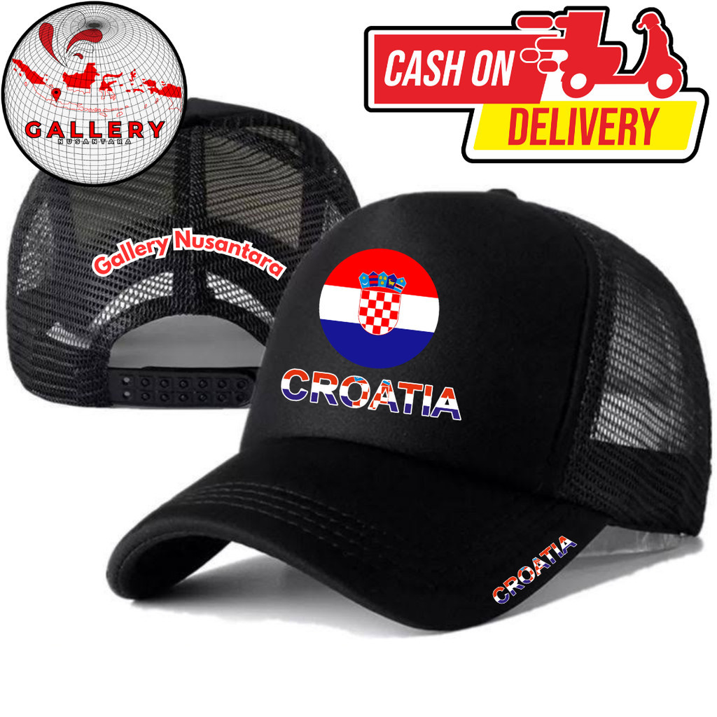 Jual Gallery Nusantara Topi Trucker TIMNAS KROASIA - Topi Distro ...