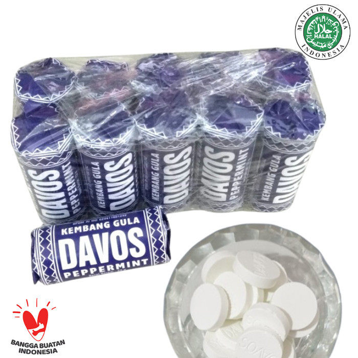 Jual Perment Davos Roll Perment Jadul Rasa Papermint 10 PCS | Shopee ...