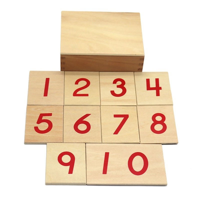 Jual Wooden Card Numbers 1 To 10 For Kids Student Learning Toys ...