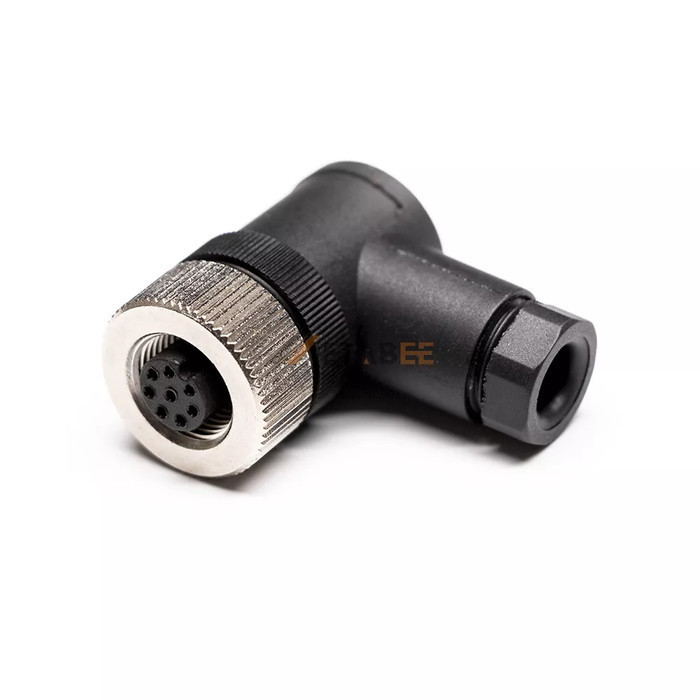 Jual SP30 Connector Sensor M12 Female L Type 4 Pin body plastic ...