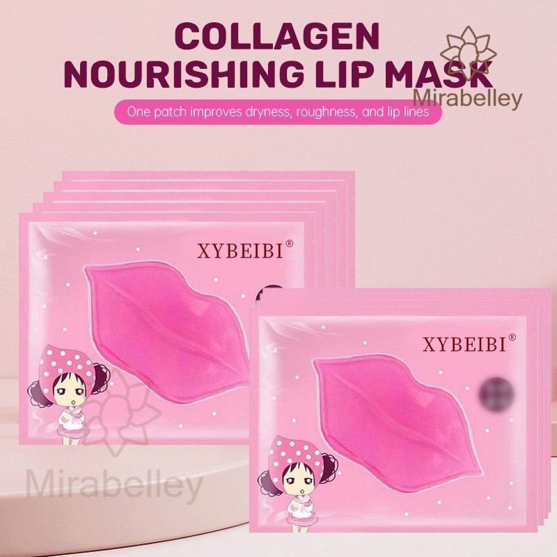Jual COD⚡ Masker Bibir Collagen Pelembab Mulut Kering Pecah Lip Mask ...