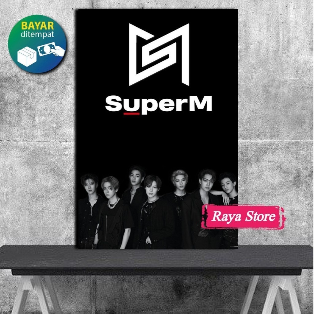Jual HIASAN DINDING KAYU POTO SUPERM / POSTER K-POP SUPERM / POSTER K ...