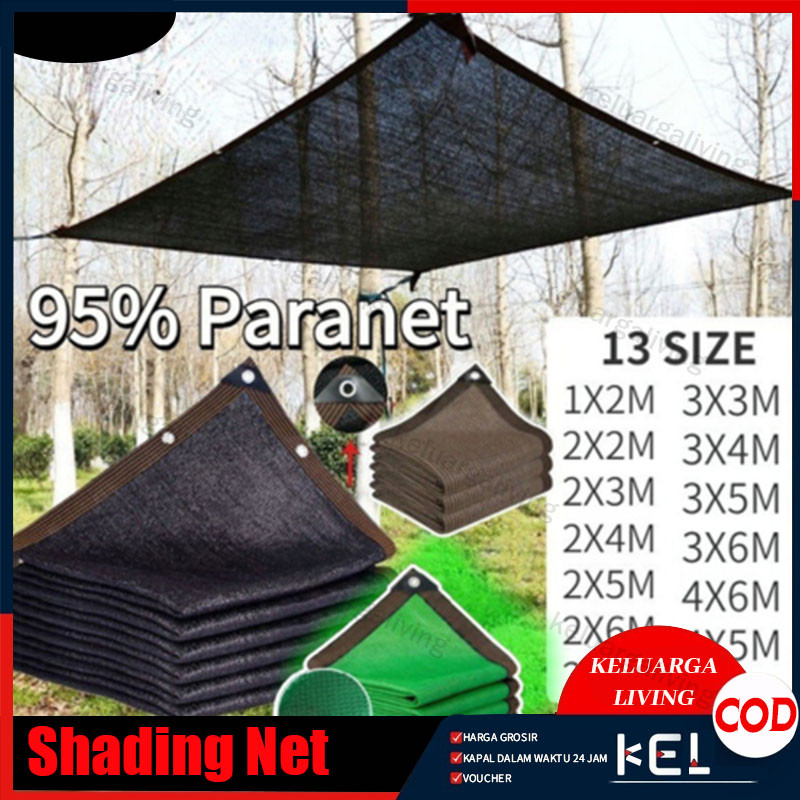 Jual Paranet 95% Lebar 2/3/4 Meter Shading Net Nylon Anti Panas ...