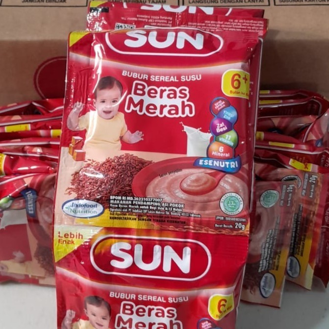 Jual Bubur Sun Beras Merah 20 gr | Shopee Indonesia