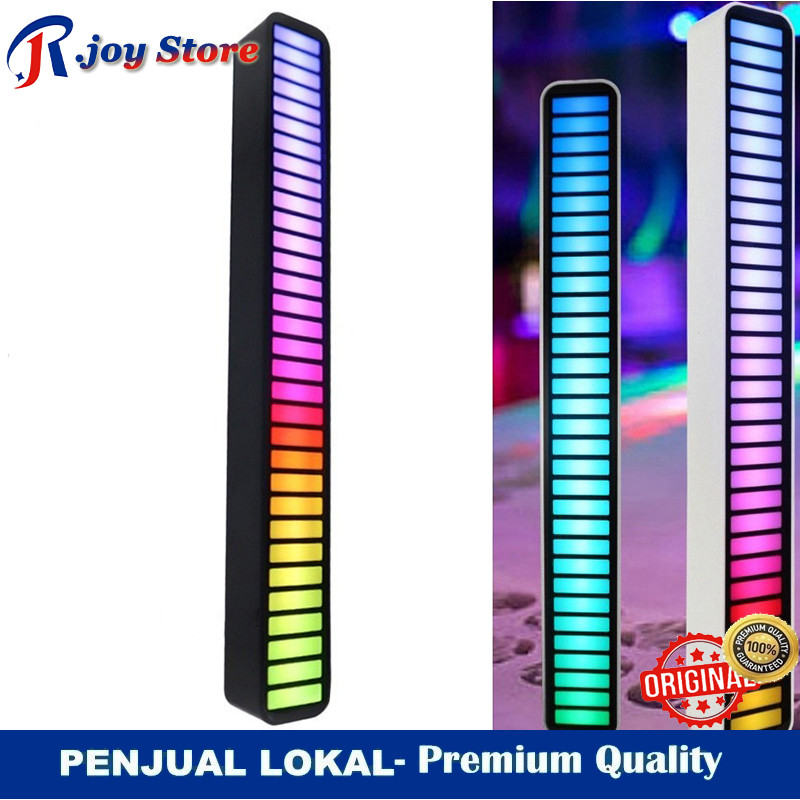 Jual R.joy-RGB Rhythm Light USB Audio spectrum indicator bar LED lampu ...