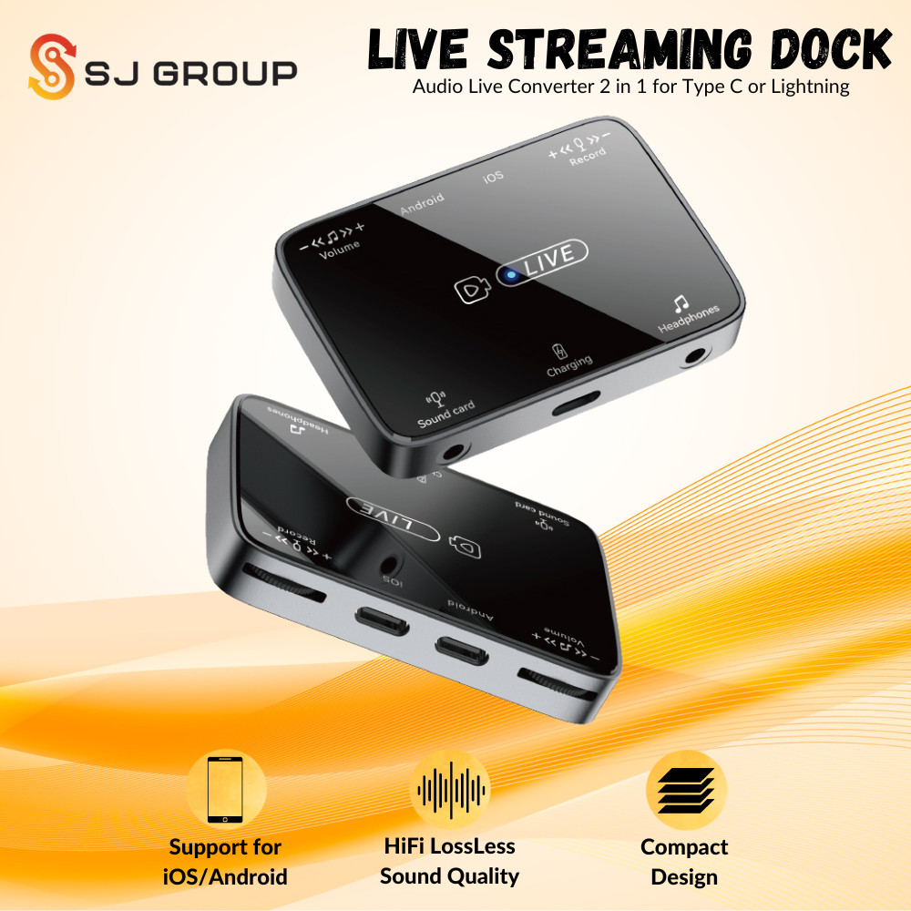 Jual SOLJO Live Streaming Dock Audio Live Stream Converter 2 in 1 ...