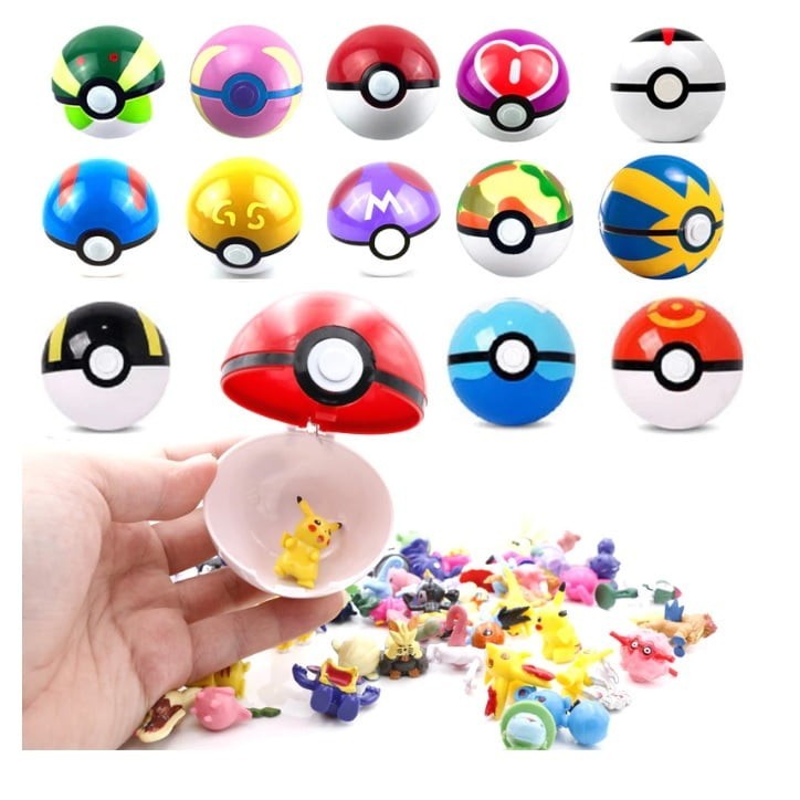 Jual Pokeball lempar Mainan Pokemon Pokeball mainan bola Pokemon Go ...