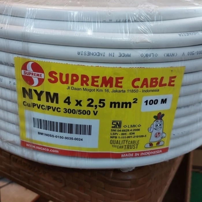 Jual Kabel supreme NYM 4x2.5 100m 100 m Suprem 100 Meter Roll Rol 4x2,5 | Shopee Indonesia