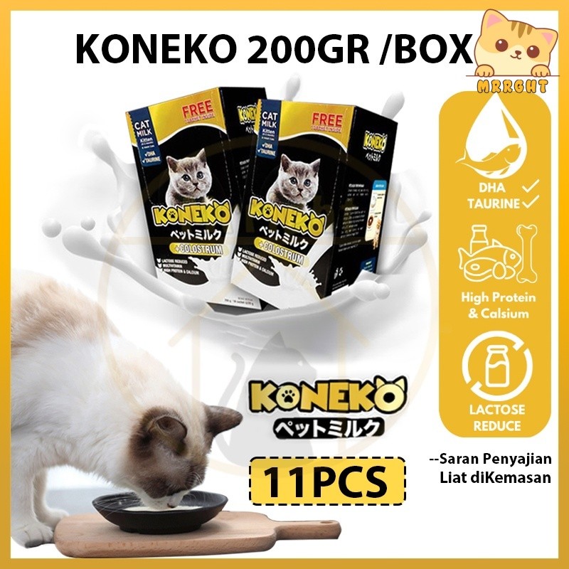 Jual SUSU KONEKO CAT MILK 200GR 200 GR GRAM 11 SACHET SASET SUSU KUCING ...