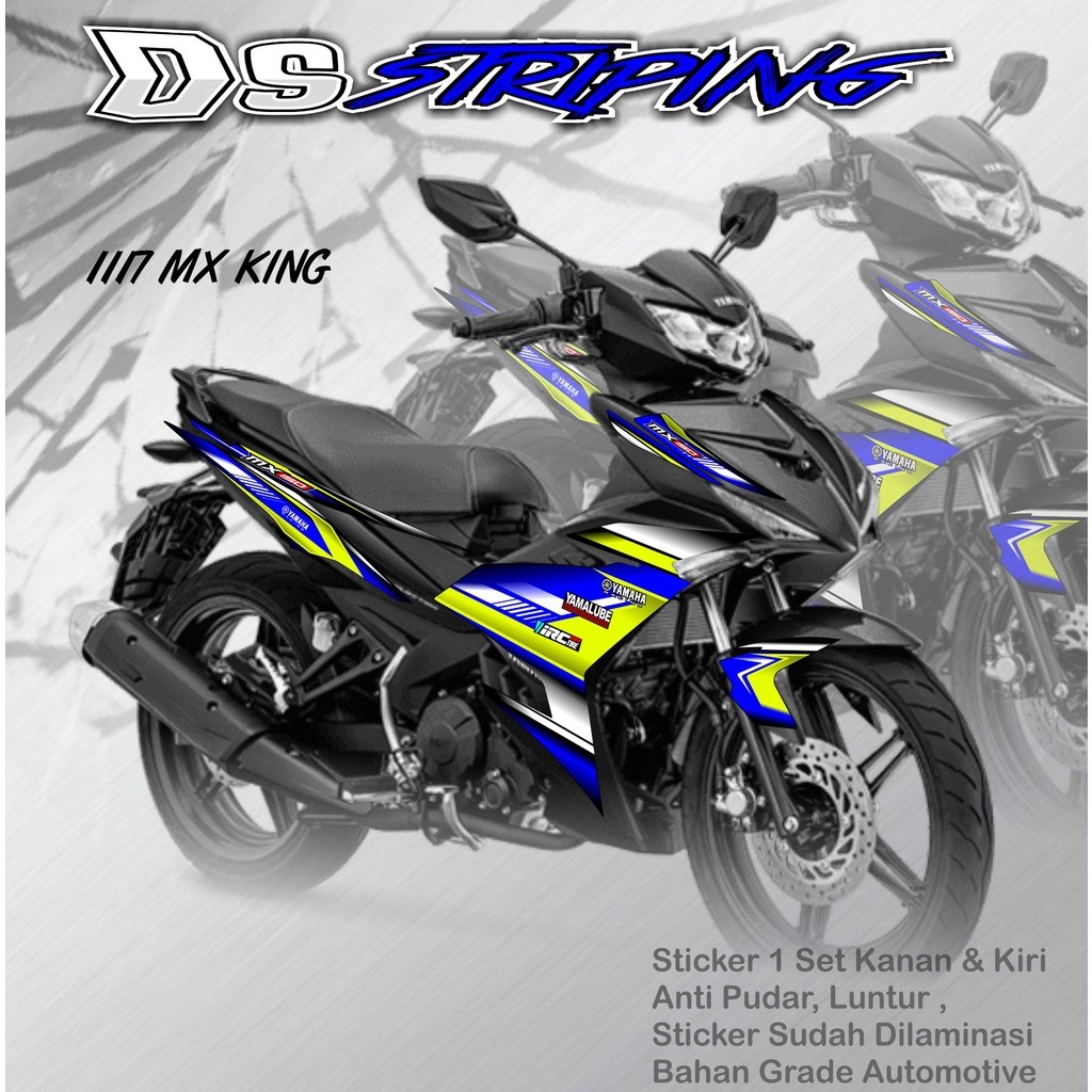 Jual 1117 Stiker Striping MX King Grafik Simpel Warna Variasi Trend ...