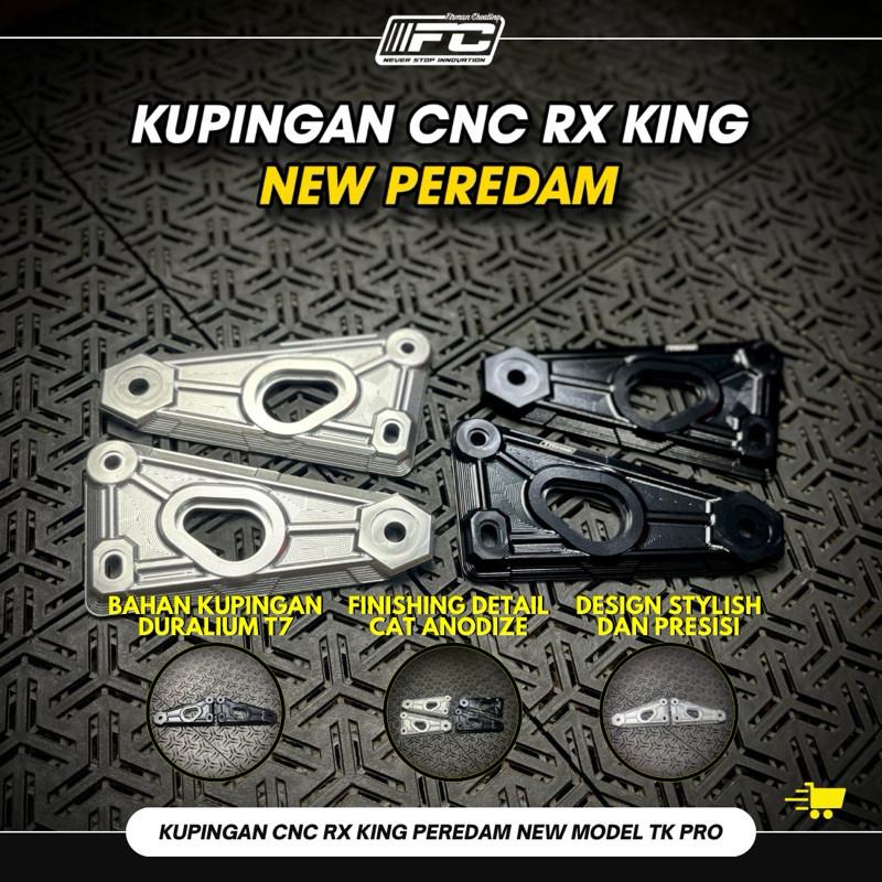 Jual KUPINGAN LAMPU CNC RX KING PEREDAM ORIGINAL TK PRO NEW MODEL ...