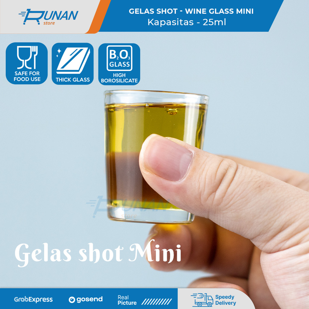 Jual Gelas Seloki 25ml Gelas One Shoot Sloki Kaca Tebal - Shoter Glass ...