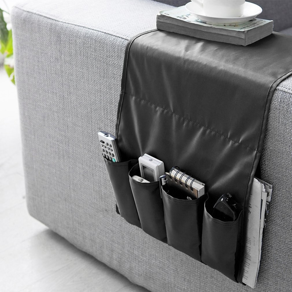 Jual 6 Pockets Sofa Handrail Couch Armrest Arm Rest Organizer Remote ...