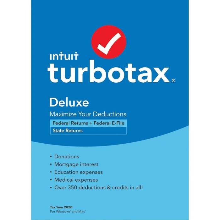 Jual Intuit TurboTax Deluxe 2020 Full Version | Shopee Indonesia