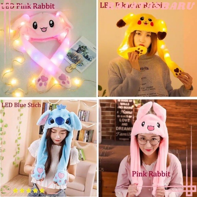 Jual BAYAR DI TEMPAT - Dancing Rabbit Bunny Hat Led Tik Tok Hat Topi ...