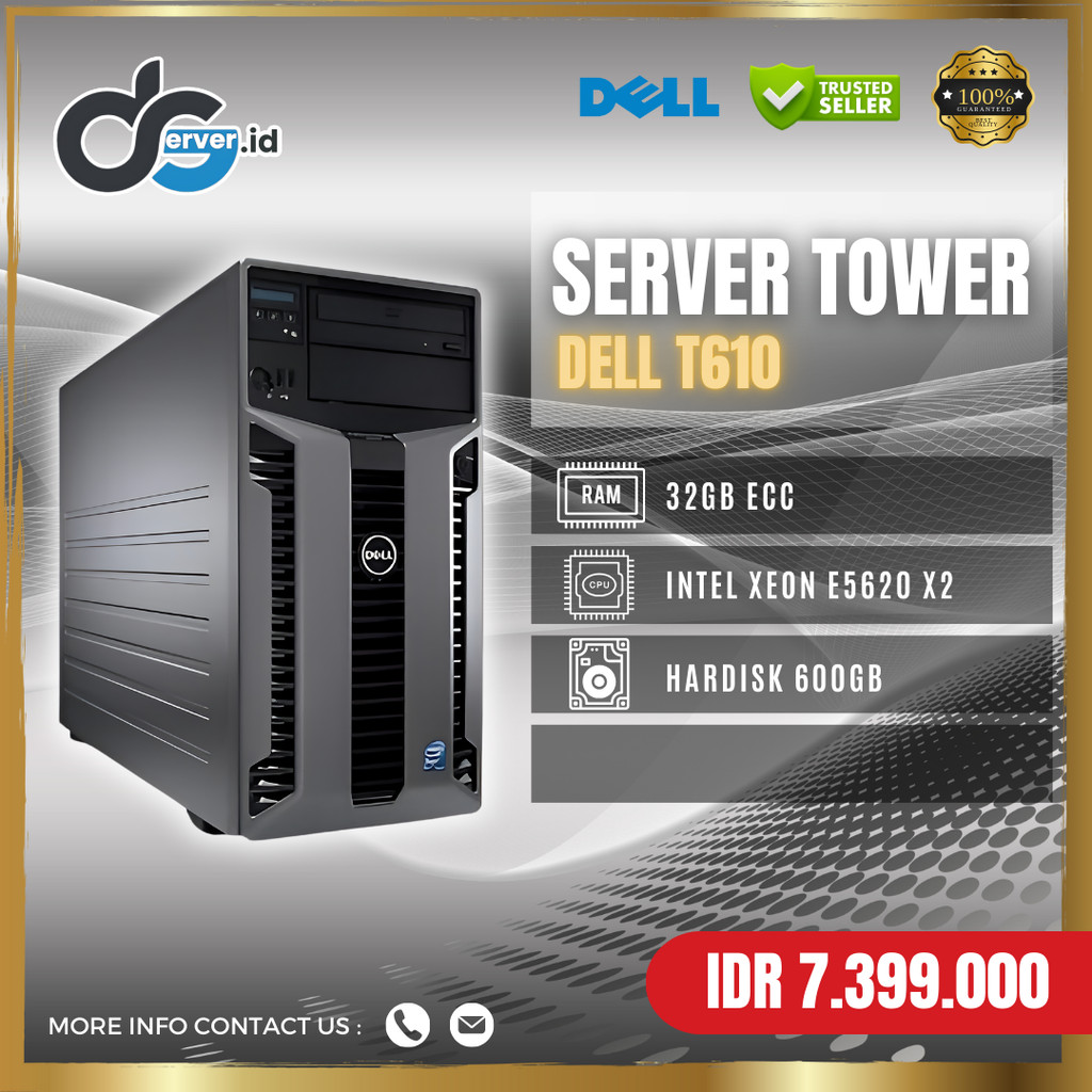 Jual Dell PowerEdge T610 Tower Server | Shopee Indonesia