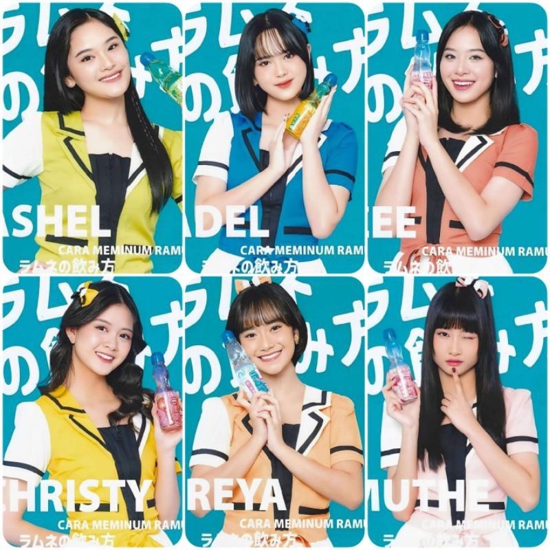 Jual JKT 48 FOTO CARD photo card JKT48 special minuman RAMUNE (isi ...