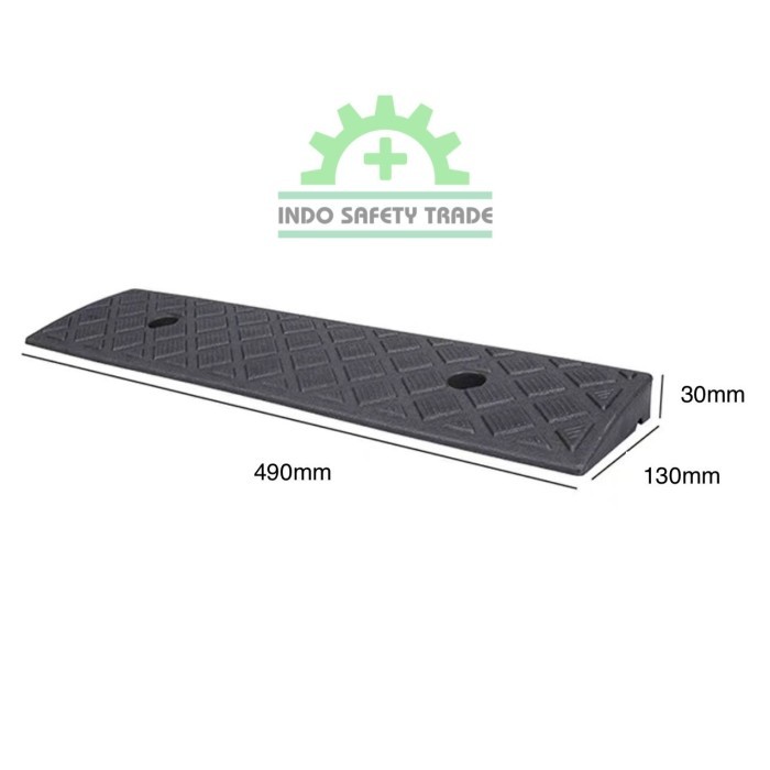 Jual Curb Ramp Rubber Ramp Tanjakan Tinggi 3cm. Pvc Curb Ramp Tebal ...